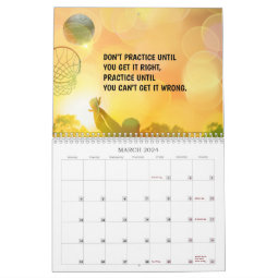 Inspirational Pictures and Quotes Netball 2023 Calendar | Zazzle