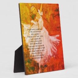 Inspirational poetry for your heart plaque | Zazzle