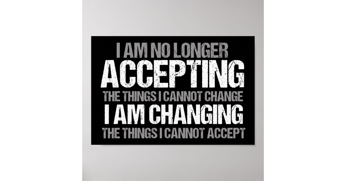 Inspirational Political Activist Change Quote Poster | Zazzle