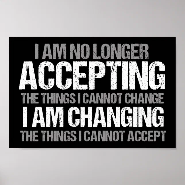 Inspirational Political Activist Change Quote Poster | Zazzle