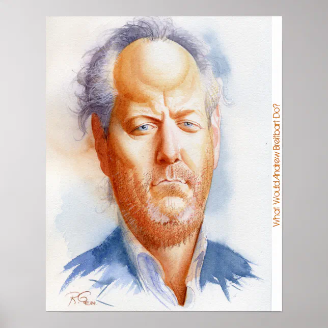 Inspirational portrait of Andrew Breitbart Poster | Zazzle