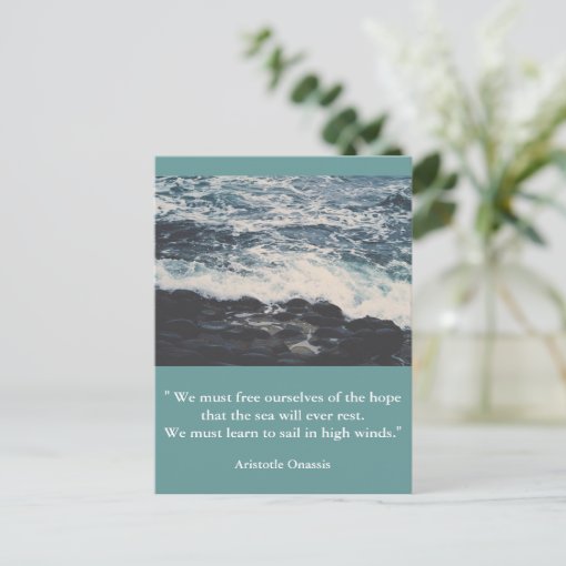 Inspirational postcard quote artistotle | Zazzle