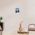 Inspirational quote and colorful nature art poster | Zazzle