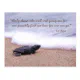 Inspirational Quote Baby Sea Turtle Sand Ocean Postcard | Zazzle