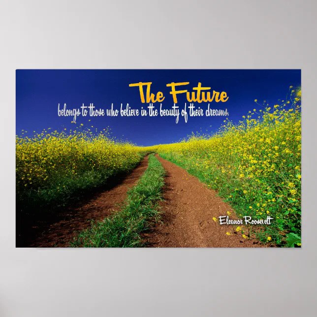 Inspirational Quote by Eleanor Roosevelt Poster | Zazzle