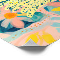 Inspirational Quote Encouraging Poster - Floral | Zazzle