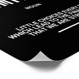 Inspirational Quote On Commitment Poster | Zazzle