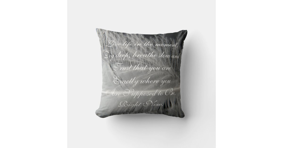 Inspirational Quote Pillow | Zazzle