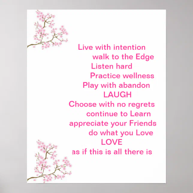 Inspirational Quote Poster | Zazzle