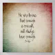 inspirational quote poster Lao Tzu text | Zazzle