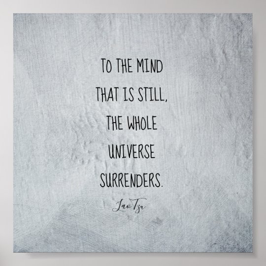 inspirational quote poster Lao Tzu text | Zazzle.com