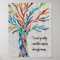 Inspirational Quote Tree Poster | Zazzle