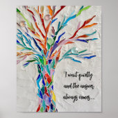 Inspirational Quote Tree Poster | Zazzle