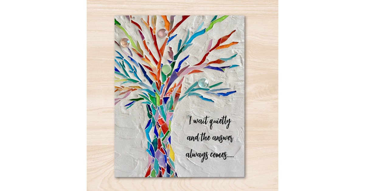 Inspirational Quote Tree Poster | Zazzle