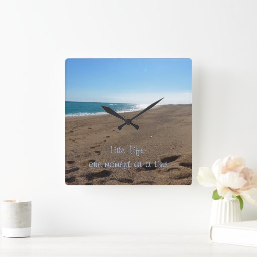 Inspirational Quote Wall Clock | Zazzle