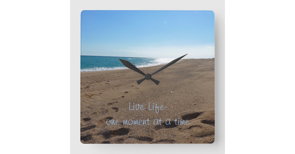 Inspirational Quote Wall Clock | Zazzle