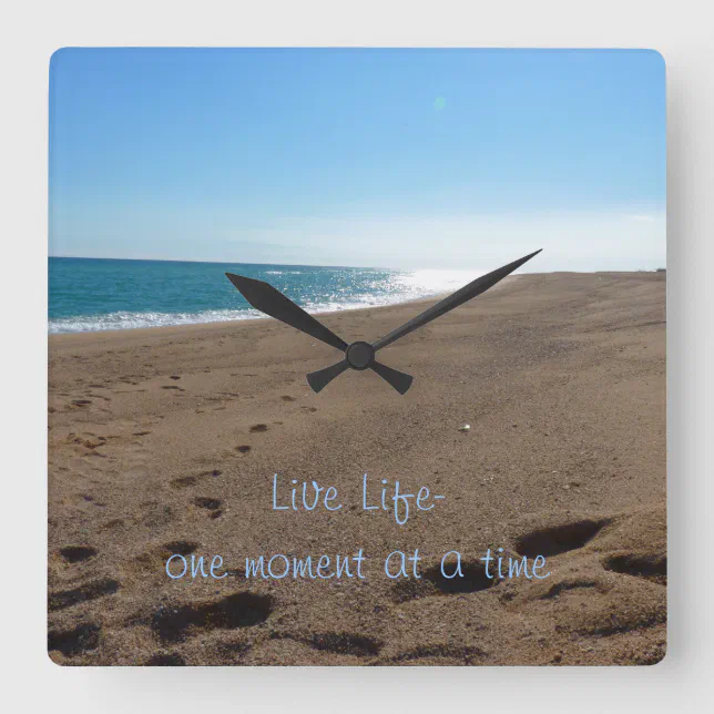 Inspirational Quote Wall Clock | Zazzle