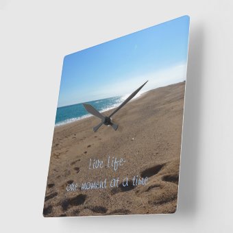 Inspirational Quote Wall Clock | Zazzle