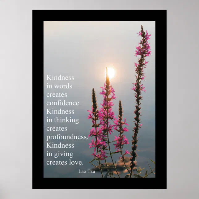 Inspirational Quotes and Sayings Lao Tzu Poster | Zazzle