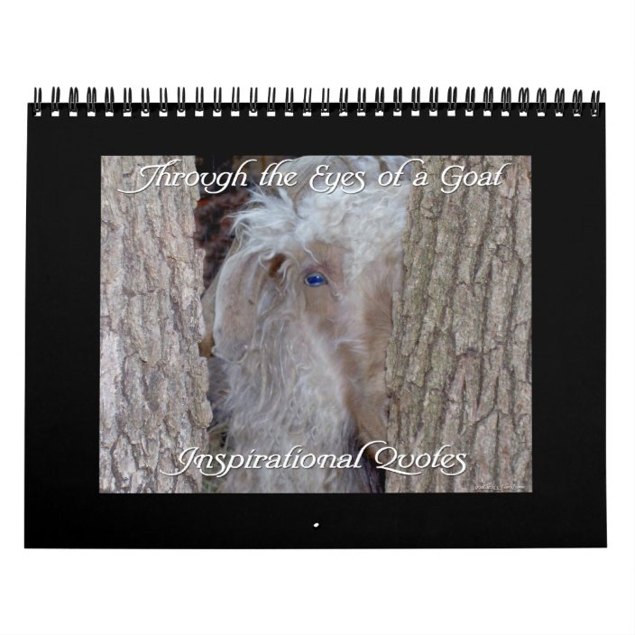 Inspirational Quotes Goat Calendar 2013 | Zazzle.com