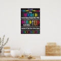 Inspirational Rainbow Poster | Zazzle