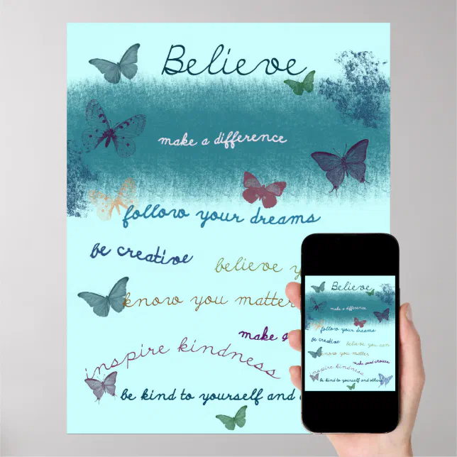 Inspirational Sayings Poster | Zazzle
