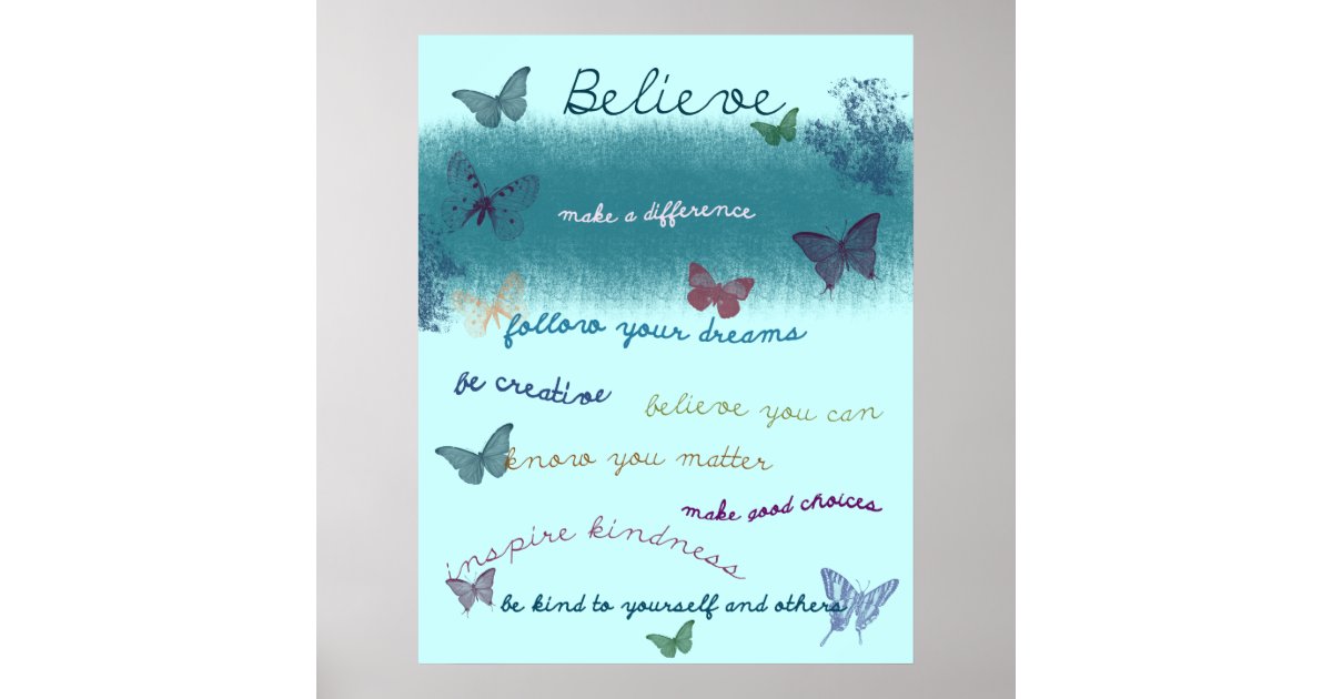 Inspirational Sayings Poster | Zazzle