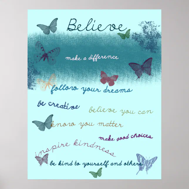 Inspirational Sayings Poster | Zazzle