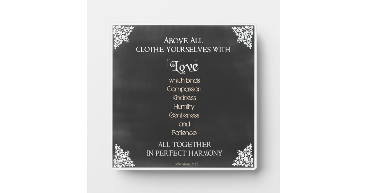 Inspirational Scripture Quote Plaque | Zazzle