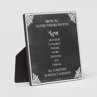 Inspirational Scripture Quote Plaque | Zazzle