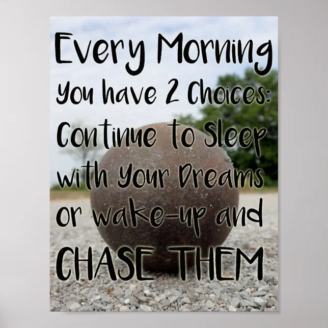 Inspirational Shot Put Throw Poster | Zazzle