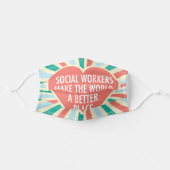 Inspirational Social Worker Adult Cloth Face Mask | Zazzle