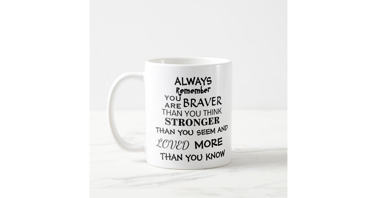 Inspirational Strong Quote Coffee Mug | Zazzle
