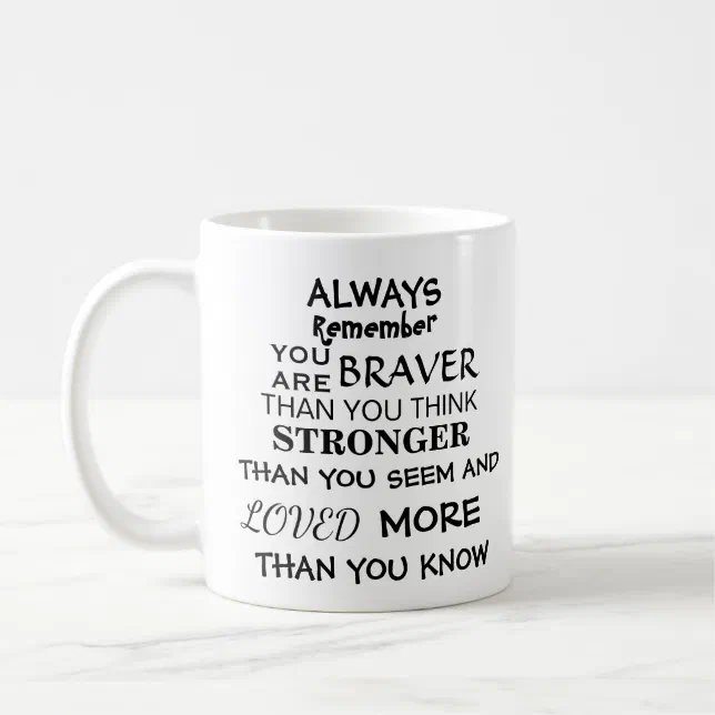 Inspirational Strong Quote Coffee Mug | Zazzle