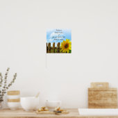 Inspirational Sunflower Poster | Zazzle