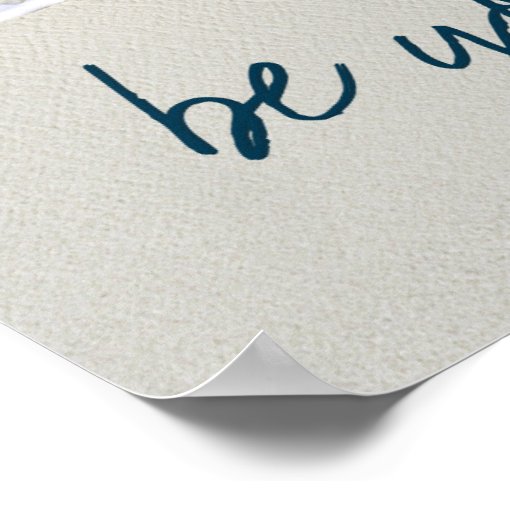 Inspirational Turquoise Blue Ocean Surf Waves Poster | Zazzle