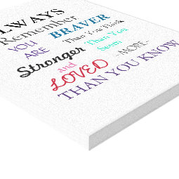 Inspirational Wall Art Brave Quote | Zazzle