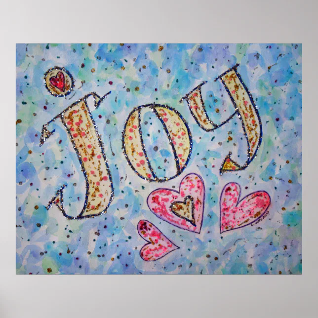 Inspirational Word "Joy" Poster | Zazzle