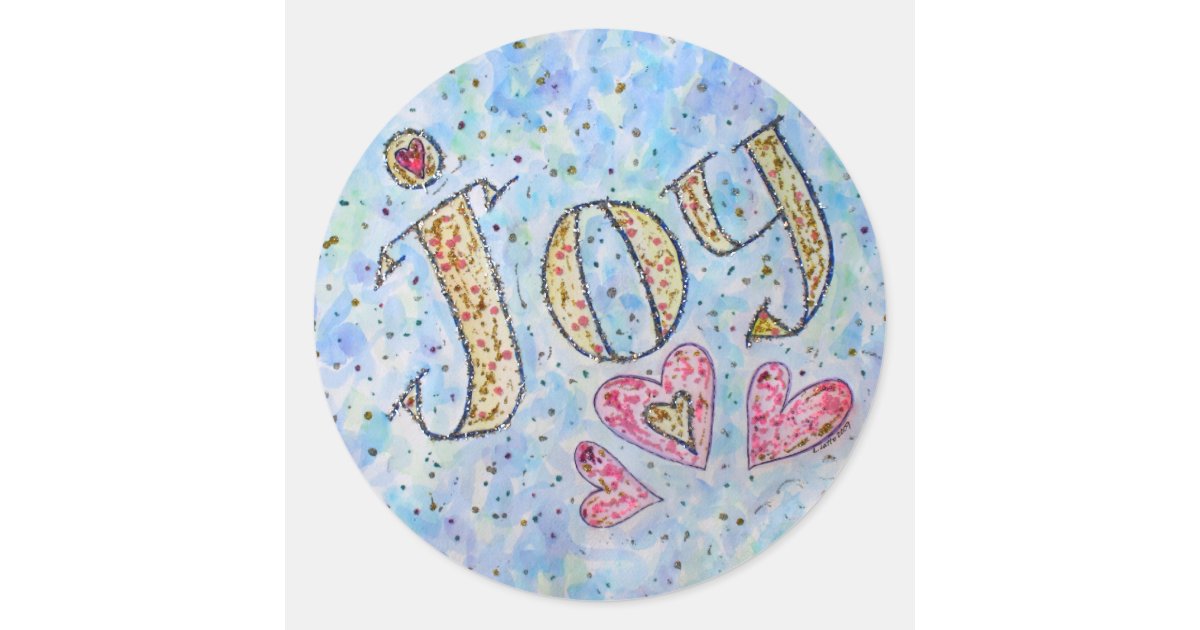 Inspirational Word "Joy" Sticker | Zazzle