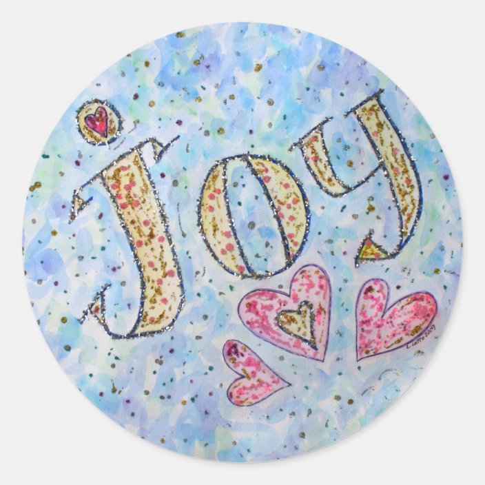 Inspirational Word "Joy" Sticker | Zazzle.com