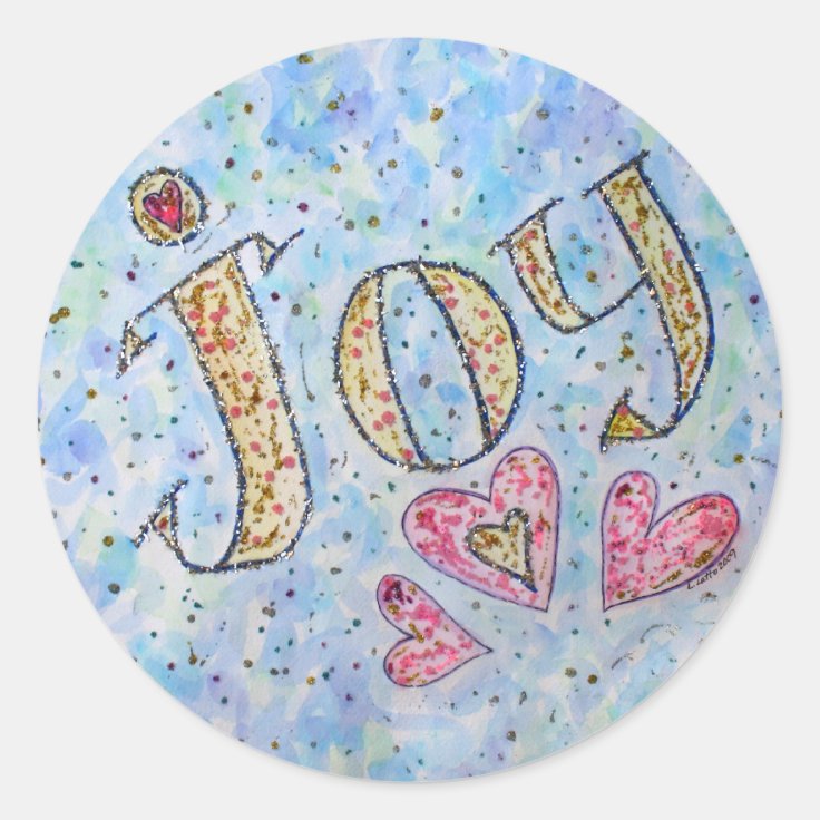 Inspirational Word "Joy" Sticker | Zazzle