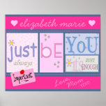 My Daughter Love and Inspiration Poster | Zazzle.com