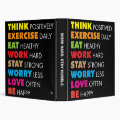 Inspirational Words - Motivational 3 Ring Binder | Zazzle