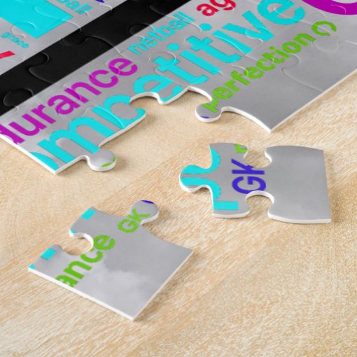 Inspirational Words Netball Player Positions Jigsaw Puzzle | Zazzle
