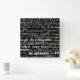 Inspirational Words Square Wall Clock | Zazzle