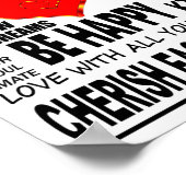 Inspirational Words To Live By Poster | Zazzle