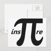 Inspire Inspirational Pi Symbol Postcard | Zazzle