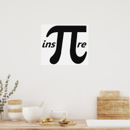 Inspire Inspirational Pi Symbol Poster | Zazzle