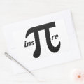 Inspire Inspirational Pi Symbol Rectangular Sticker | Zazzle