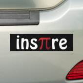 Inspire Mathematics Math Geek Pi Day Bumper Sticker | Zazzle